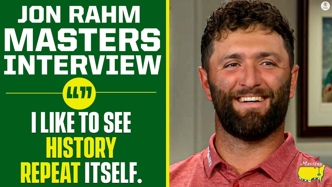 Jon Rahm At A Loss For Words After Winning The 2023 Masters I CBS ...