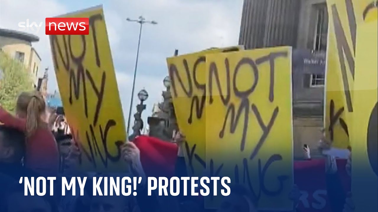 'Not my King!': King Charles met by protests on visit to Liverpool ...