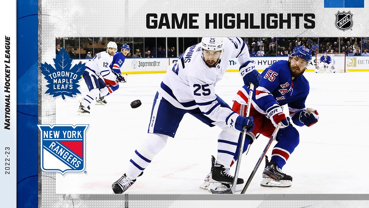 Maple Leafs @ Rangers 4/13 | NHL Highlights 2023 - The Global Herald