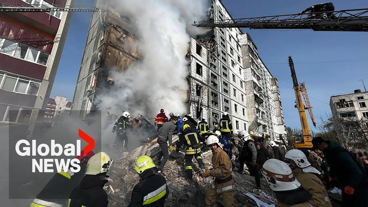 Dozens killed after Ukrainian apartment building hit in latest Russian ...
