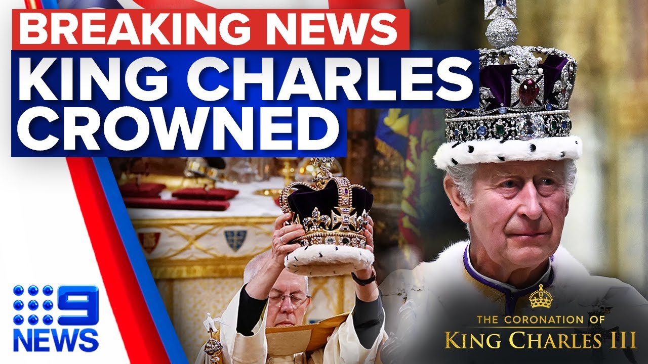 Moment King Charles III is crowned in historic coronation | 9 News ...