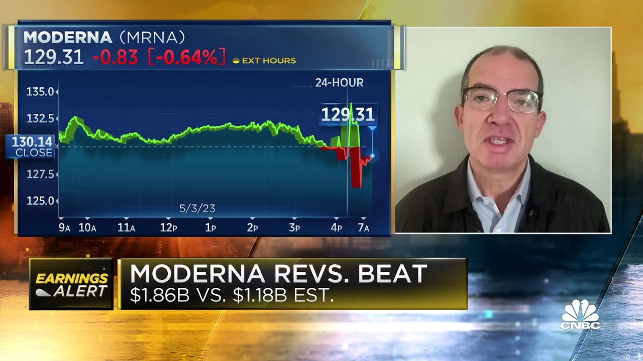 Moderna CEO Stéphane Bancel on surprise Q1 profit, post-Covid future ...