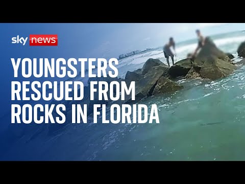 Florida: Stranded swimmers are rescued from rocks in Fort Pierce - The ...