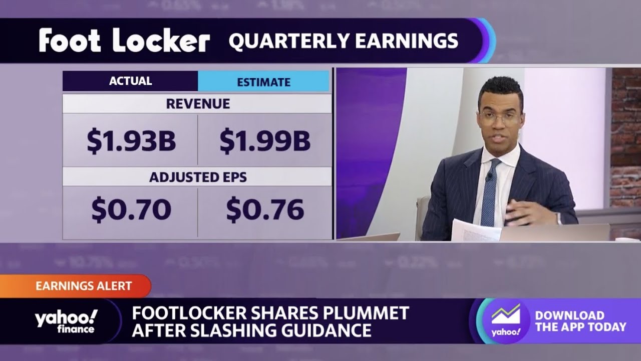 Foot Locker stock plummets on Q1 earnings miss, slashed guidance - The ...