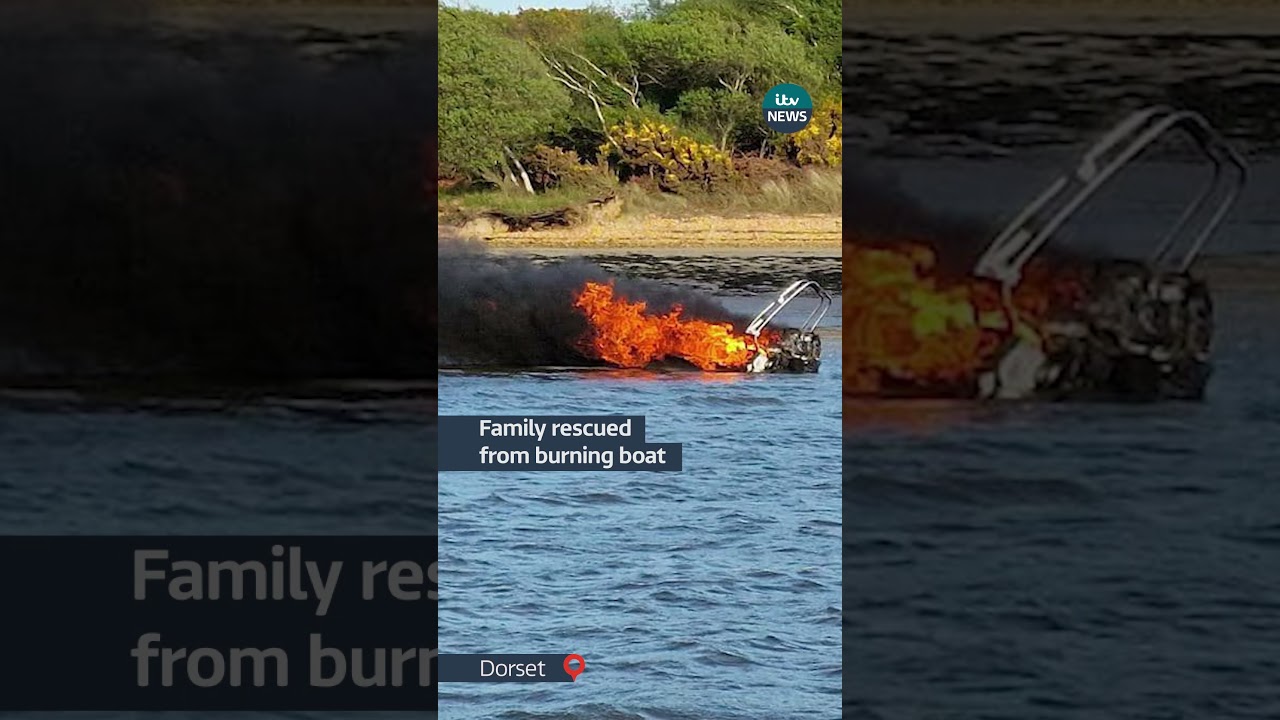 A man and his two kids were on a fishing trip when their boat caught on ...