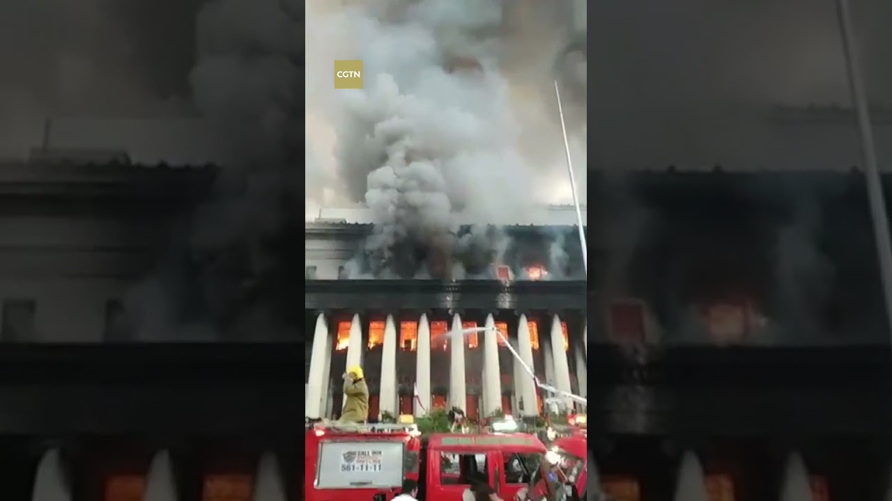 Massive fire hits Manila Central Post Office - The Global Herald