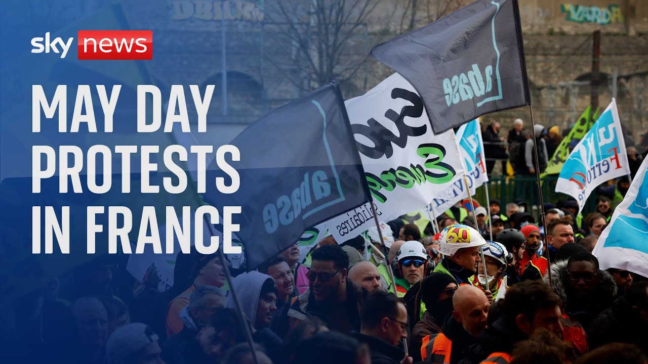 France protests: May Day rally set to draw one million people - The ...