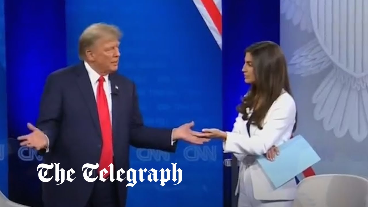 Donald Trump cheered by audience after calling presenter a 'nasty ...