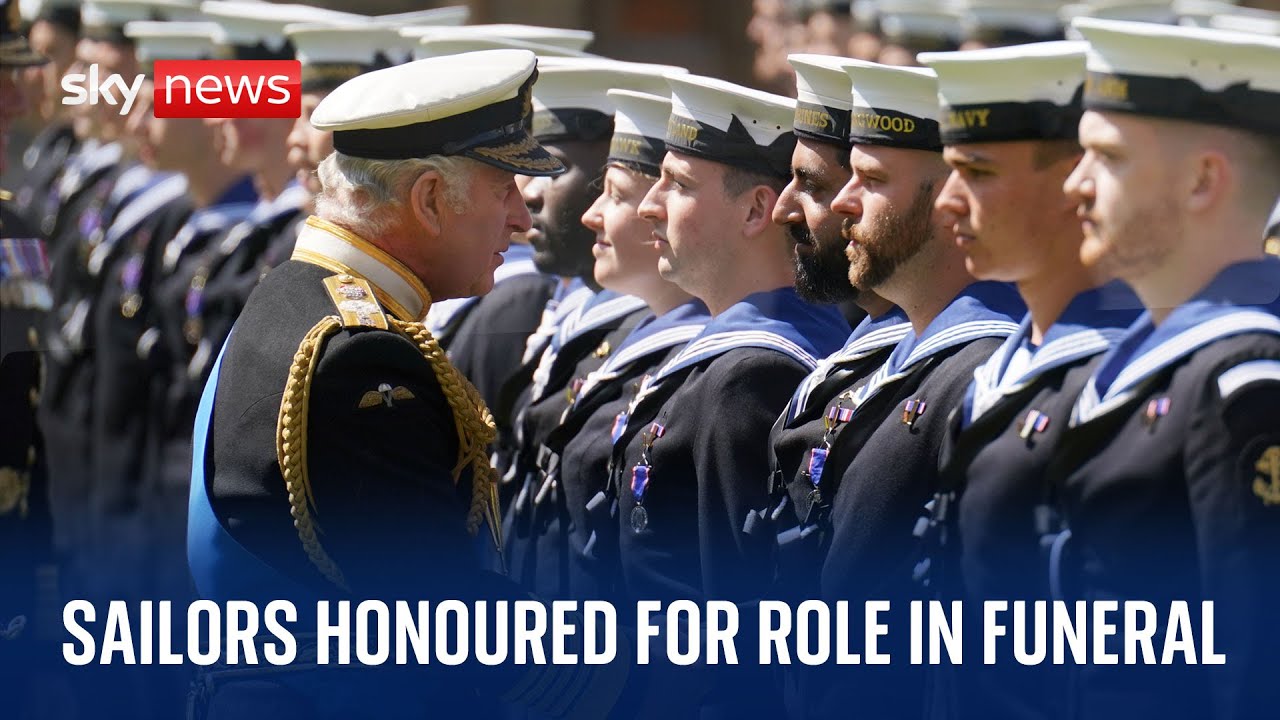 King honours sailors who played role in late Queen's funeral - The ...