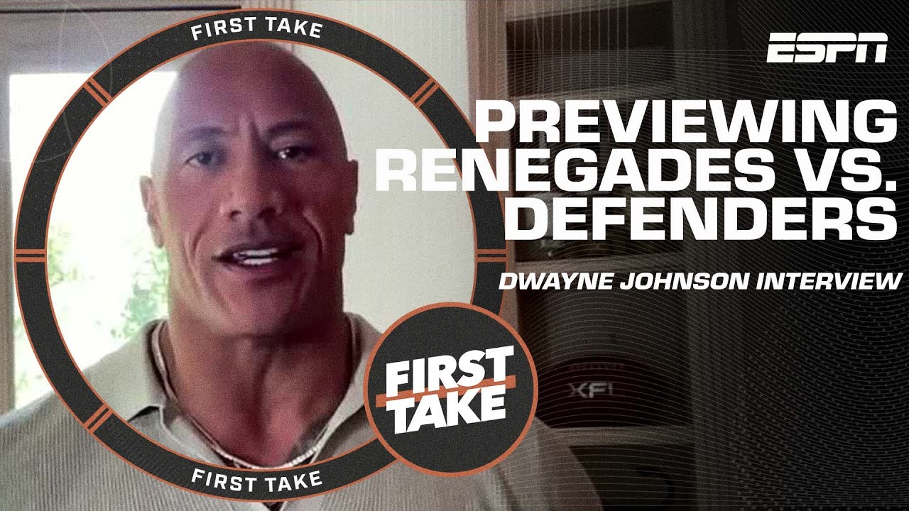 Dwayne 'The Rock' Johnson talks Renegades vs. Defenders in the XFL ...