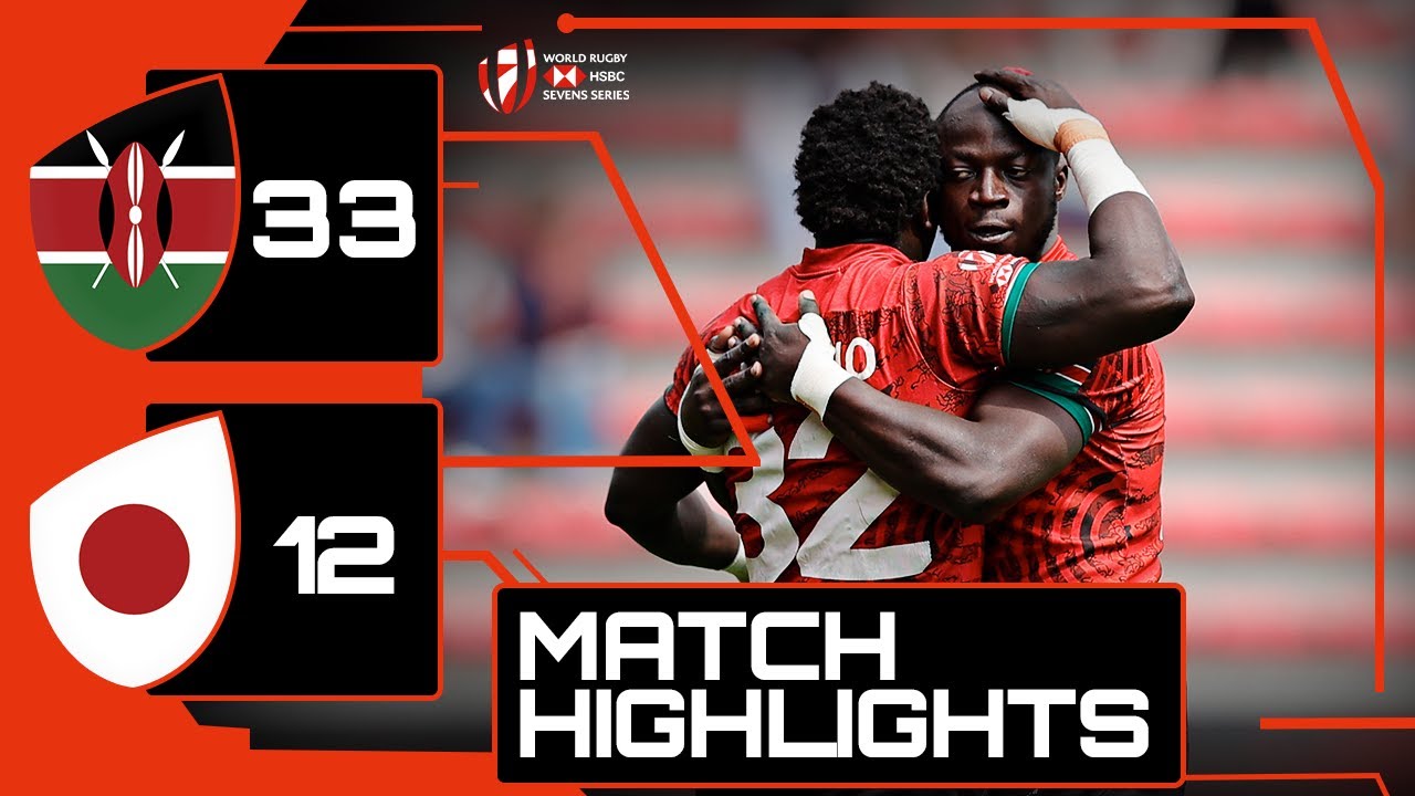 Kenyan POWER! | Kenya v Japan | HSBC France Sevens Rugby - The Global ...