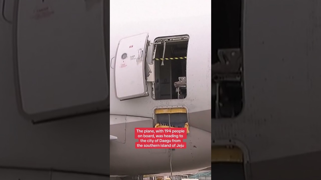 Panic as passenger opens plane door - The Global Herald
