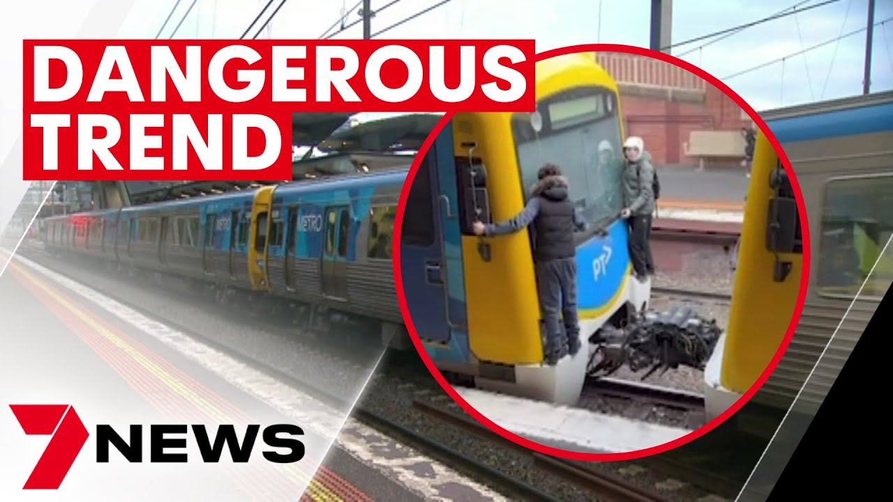 Dangerous TikTok trend infiltrating Melbourne’s train network | 7NEWS ...