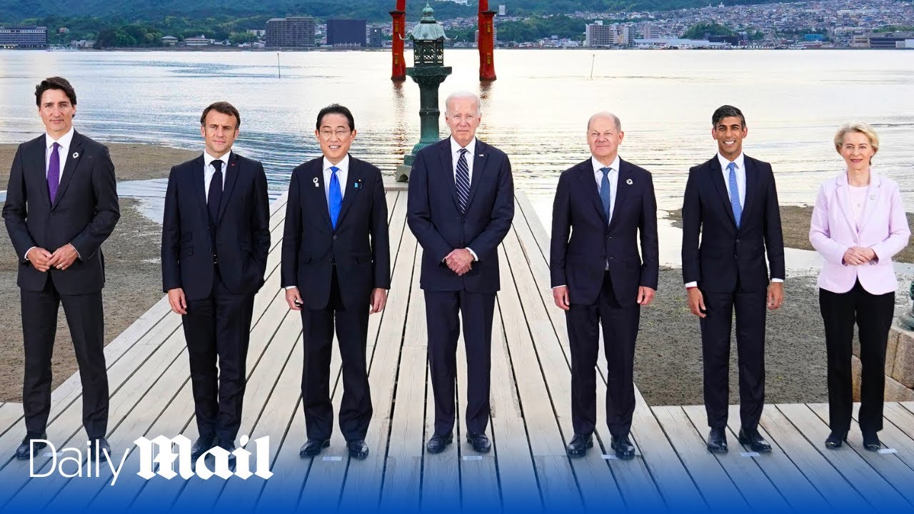 G7 Summit: RIshi Sunak and Joe Biden lay wreaths in remembrance of ...