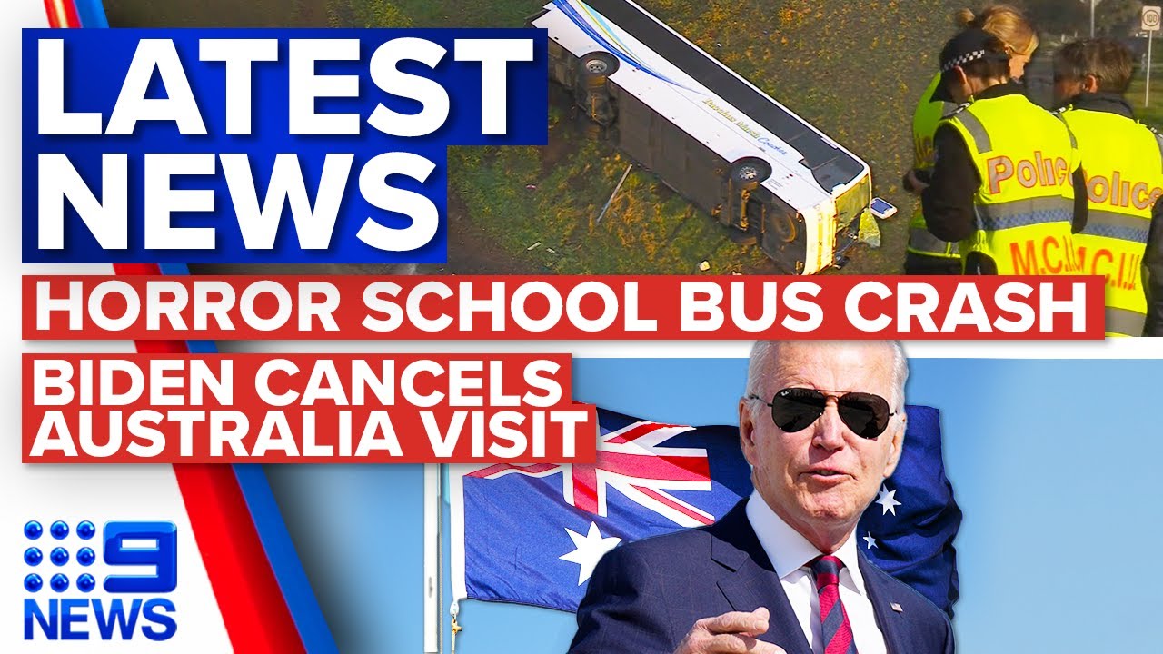 Horror school bus crash near Melbourne, US president calls off ...
