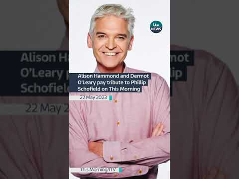 Alison Hammond and Dermot O’Leary paid tribute to Phillip Schofield following his departure # ...