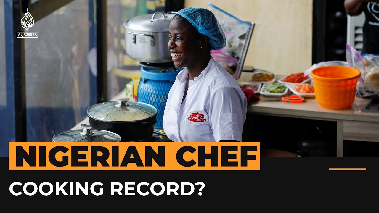 Nigerian chef Hilda Bassey cooks for record 100 hours straight | Al ...