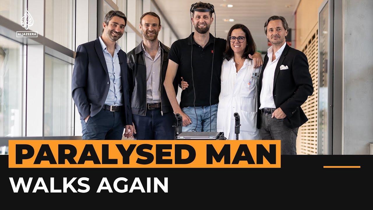 How brain implants helped this paralysed man to walk again | Al Jazeera ...