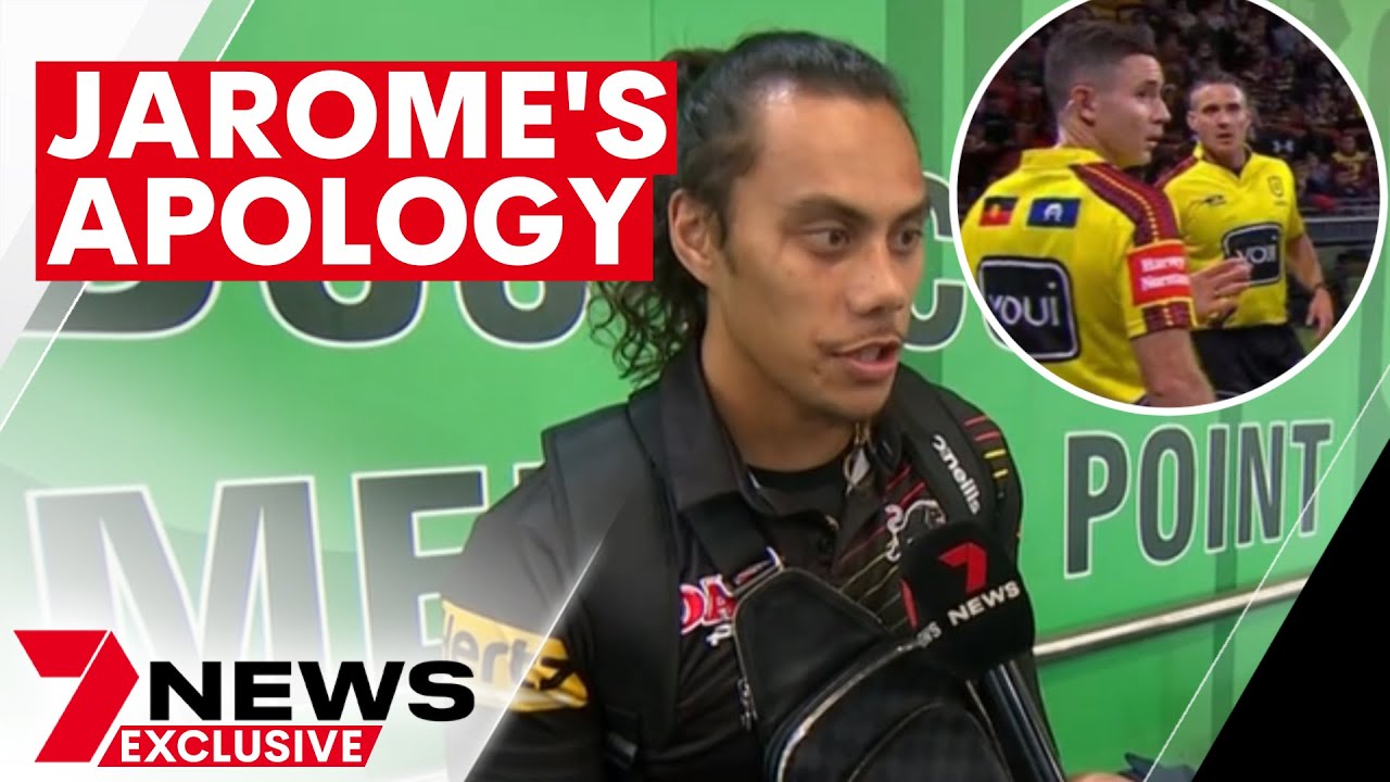 Penrith Panther star Jarome Luai has apologised for touching touch ...
