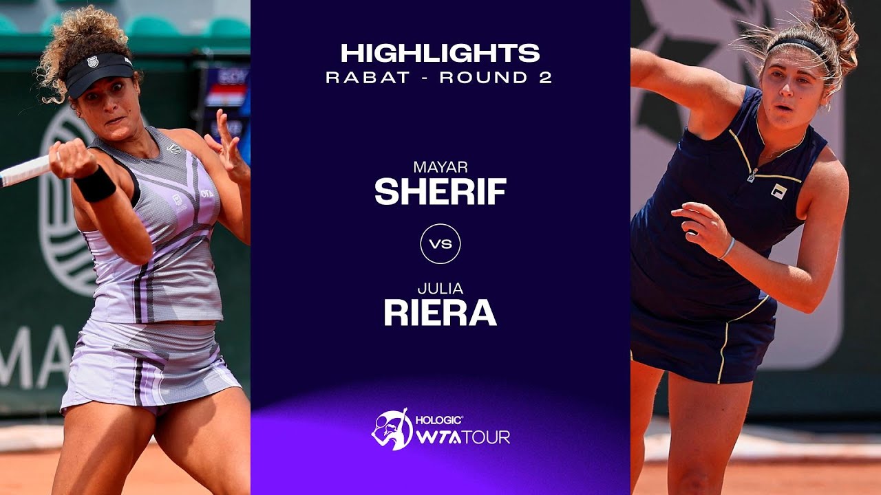 Mayar Sherif vs. Julia Riera | 2023 Rabat Round 2 | WTA Match ...