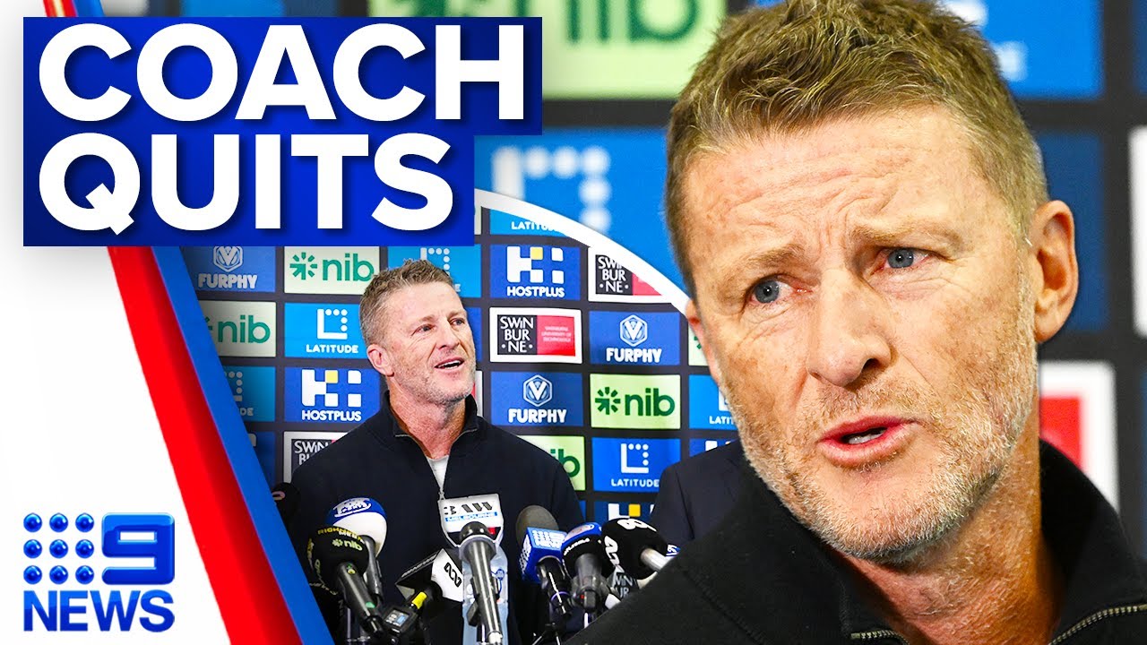 Richmond rocked by shock resignation of premiership coach Damien Hardwick | 9 News Australia ...