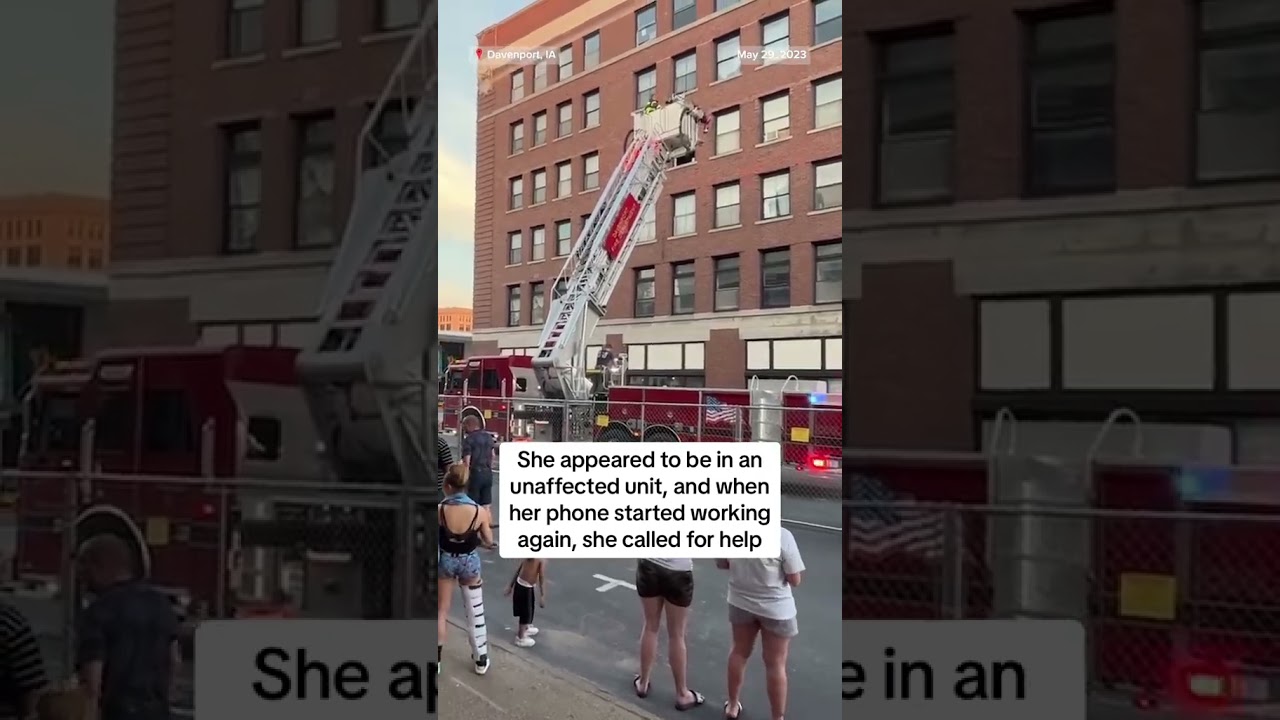 After a 52-year-old woman was pulled unscathed from a partially ...