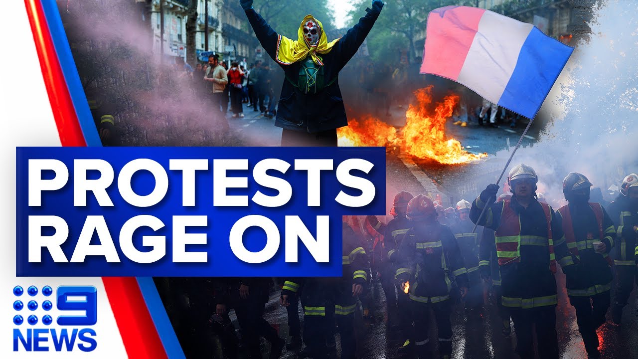Molotov cocktails hit French police as furious protest rages on in ...