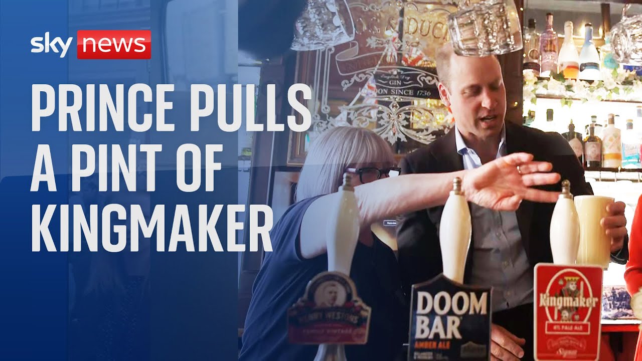 Royal Coronation: Prince 'better at drinking pints' than pulling them ...