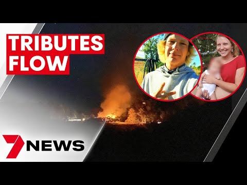Tributes flow for two friends killed in horrific caravan fire in ...