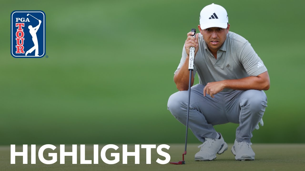 Xander Schauffele shoots 7-under 64 | Round 3 | Wells Fargo | 2023 ...