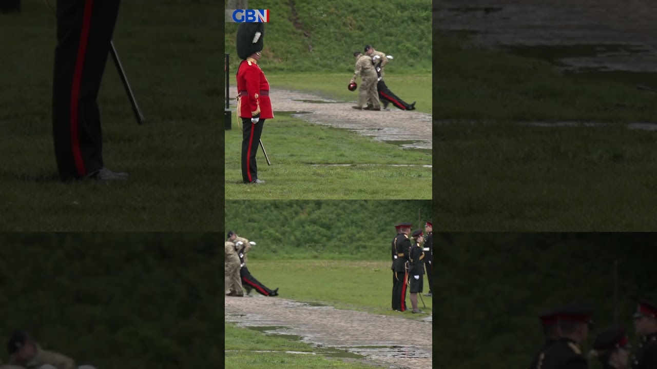 Soldier FAINTS during Coronation ceremony at Cardiff Castle - The ...