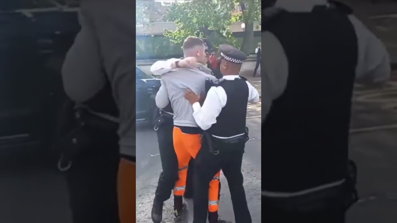 Angry man shoves activist to ground - The Global Herald