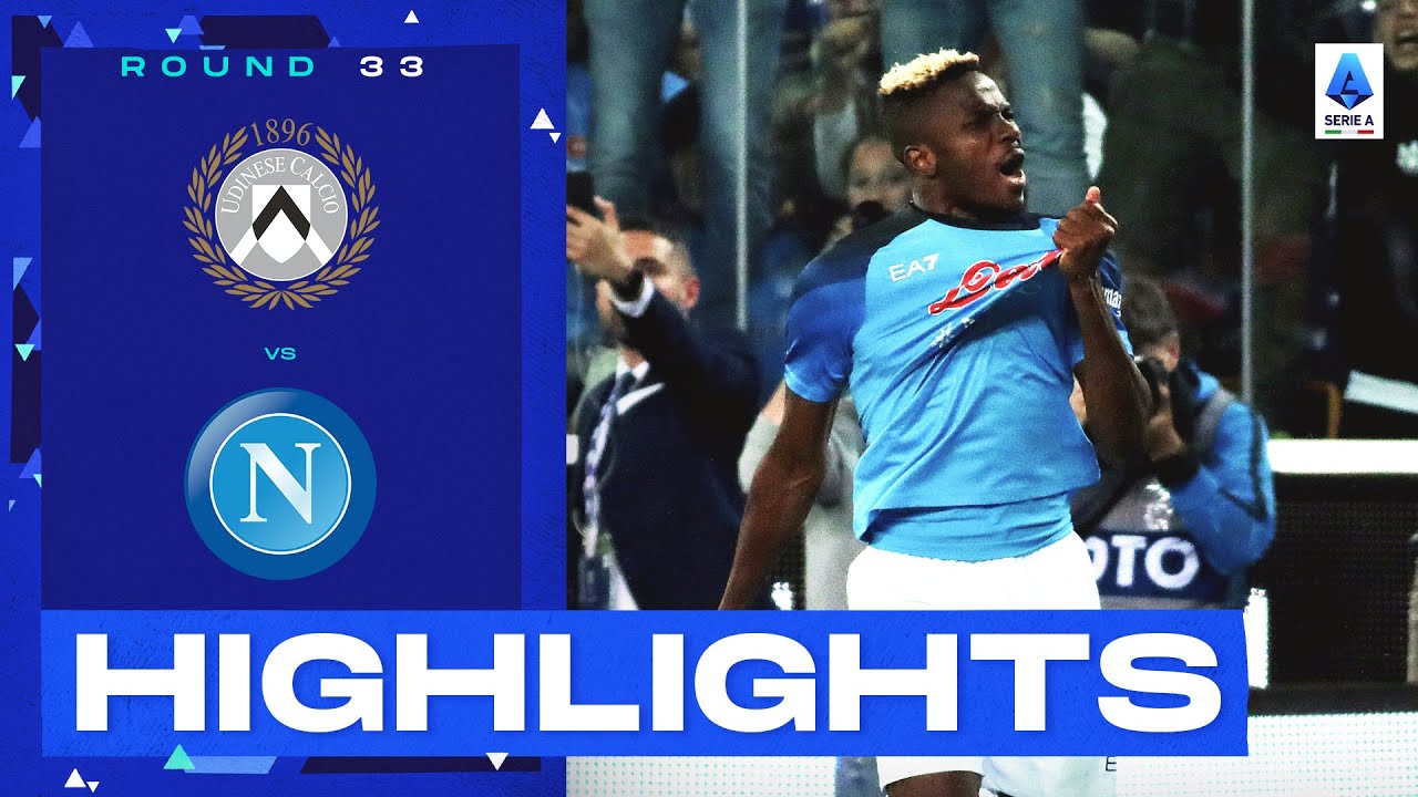 Udinese-Napoli 1-1 | Napoli are champions of Italy! Goals & Highlights ...