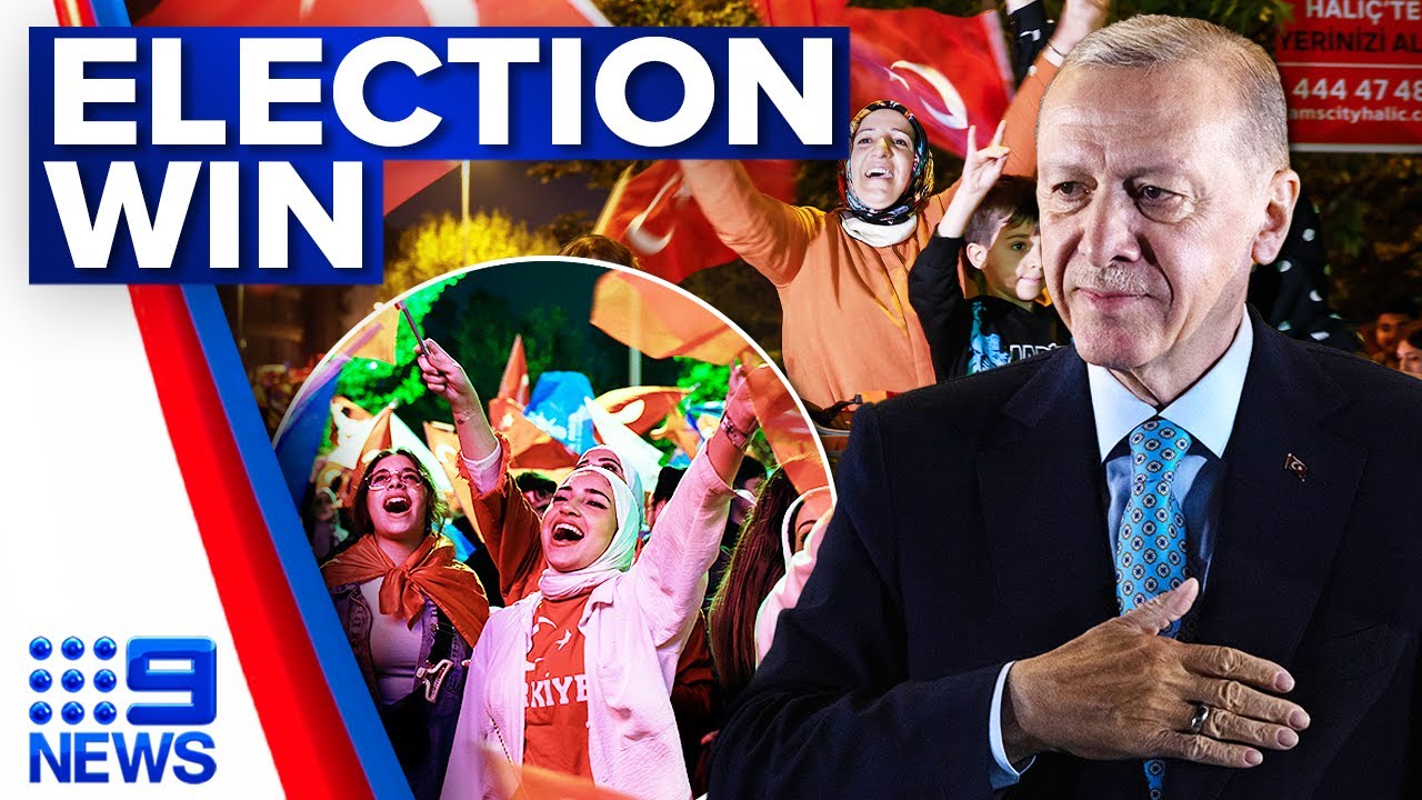 Turkish President Recep Erdogan claims election victory | 9 News ...