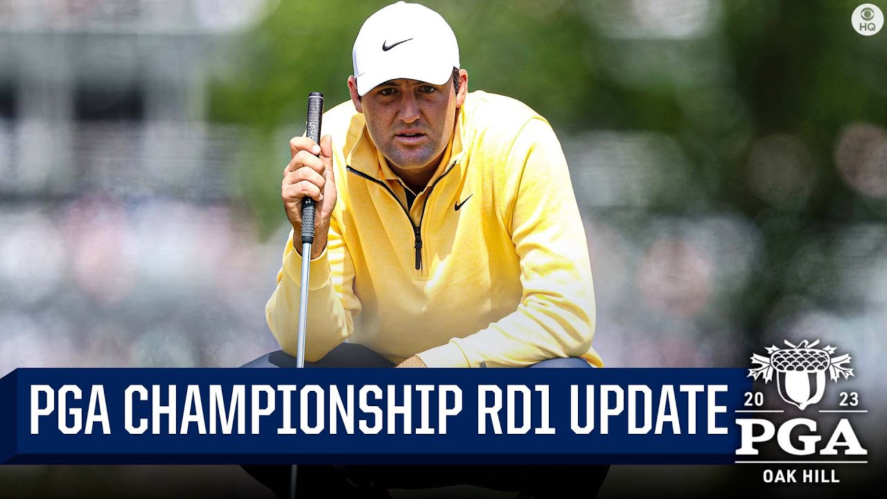 2023 PGA Championship Update: Scottie Scheffler SITS A TOP, Jon Rahm STRUGGLES In RD 1 I CBS ...