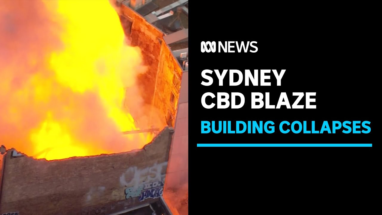Firefighters work through the night after fire destroys Sydney building ...
