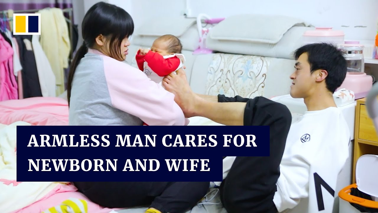 Armless man in China cares for newborn and wife - The Global Herald