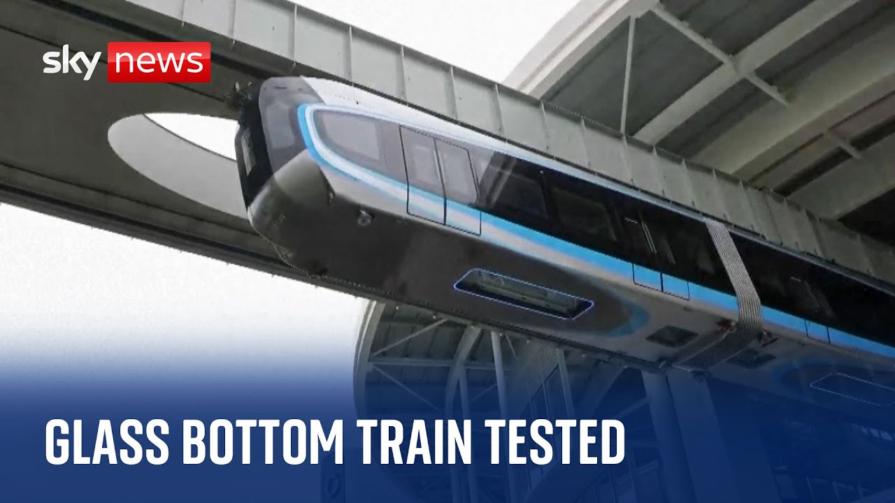 Suspended glass-bottomed train tested in Wuhan, China - The Global Herald