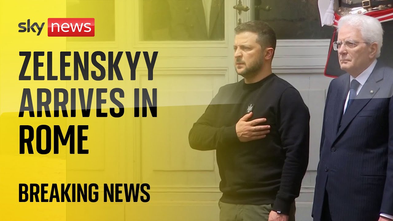 Volodymyr Zelenskyy arrives in Rome for meeting with Pope Francis - The ...