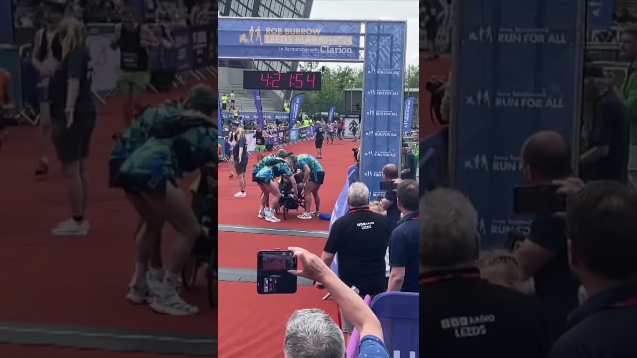 Rob Burrow carried over finish line - The Global Herald