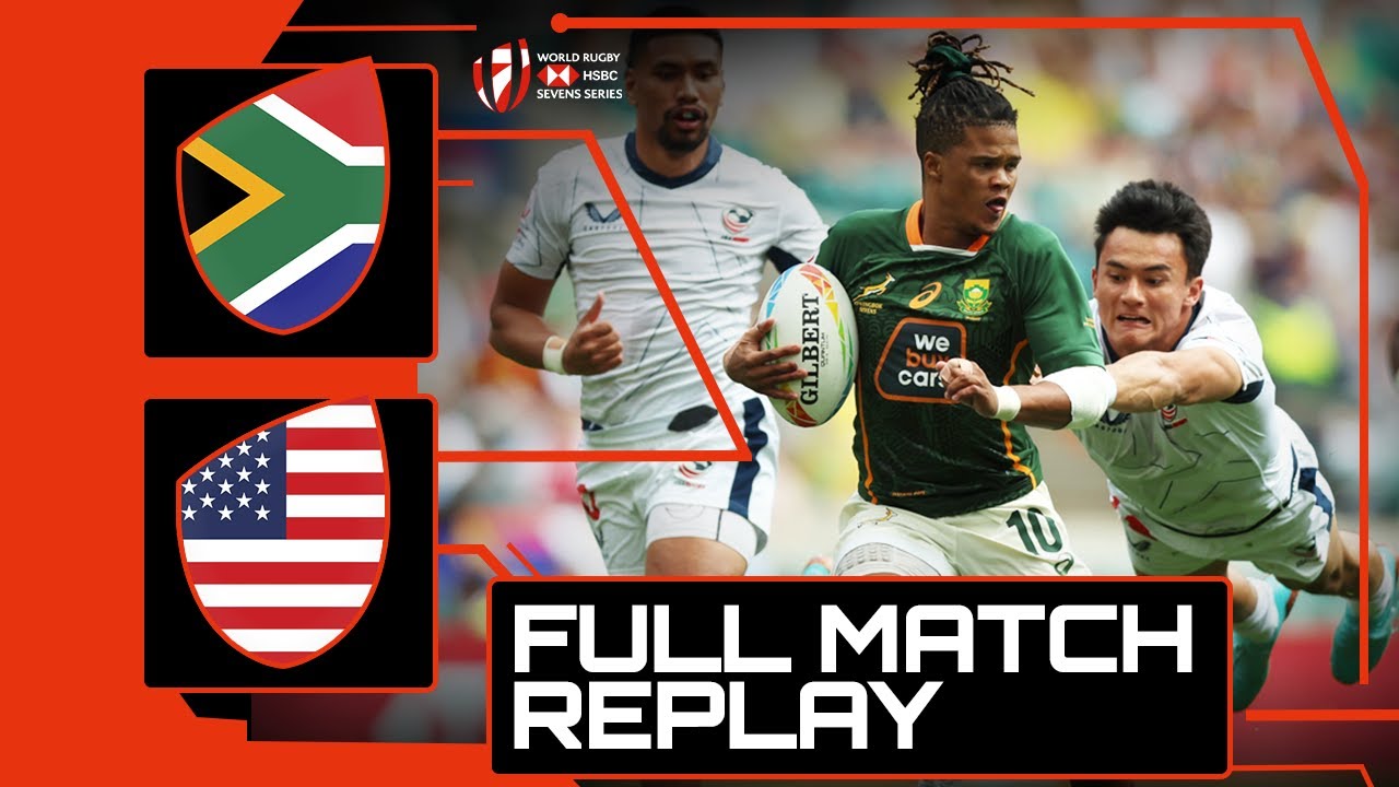 End-to-end CHAOS! | South Africa v USA | HSBC London Sevens Rugby - The ...