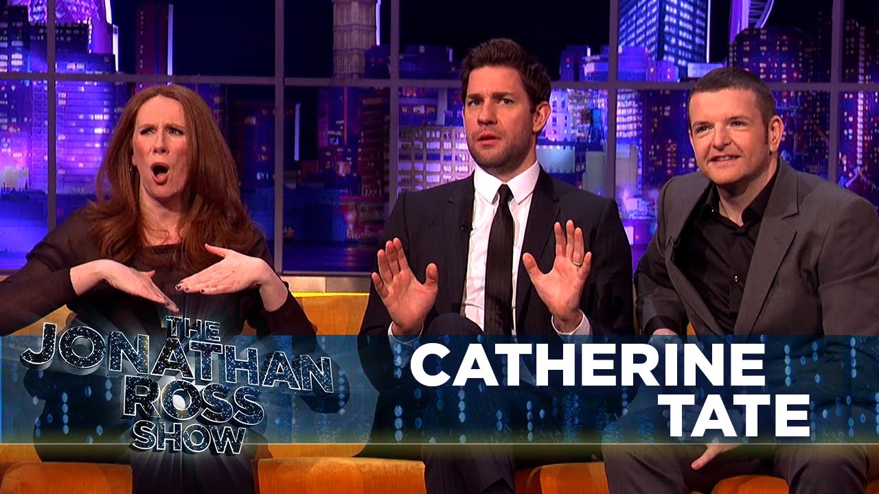 John Krasinski Goes In For A Kiss On Catherine Tate | The Jonathan Ross ...
