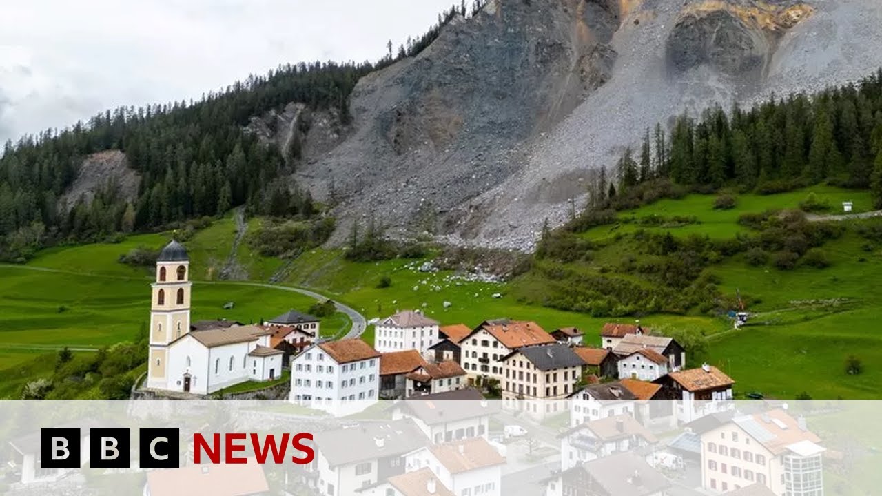 Swiss village of Brienz evacuated over risk of imminent rockslide - BBC ...