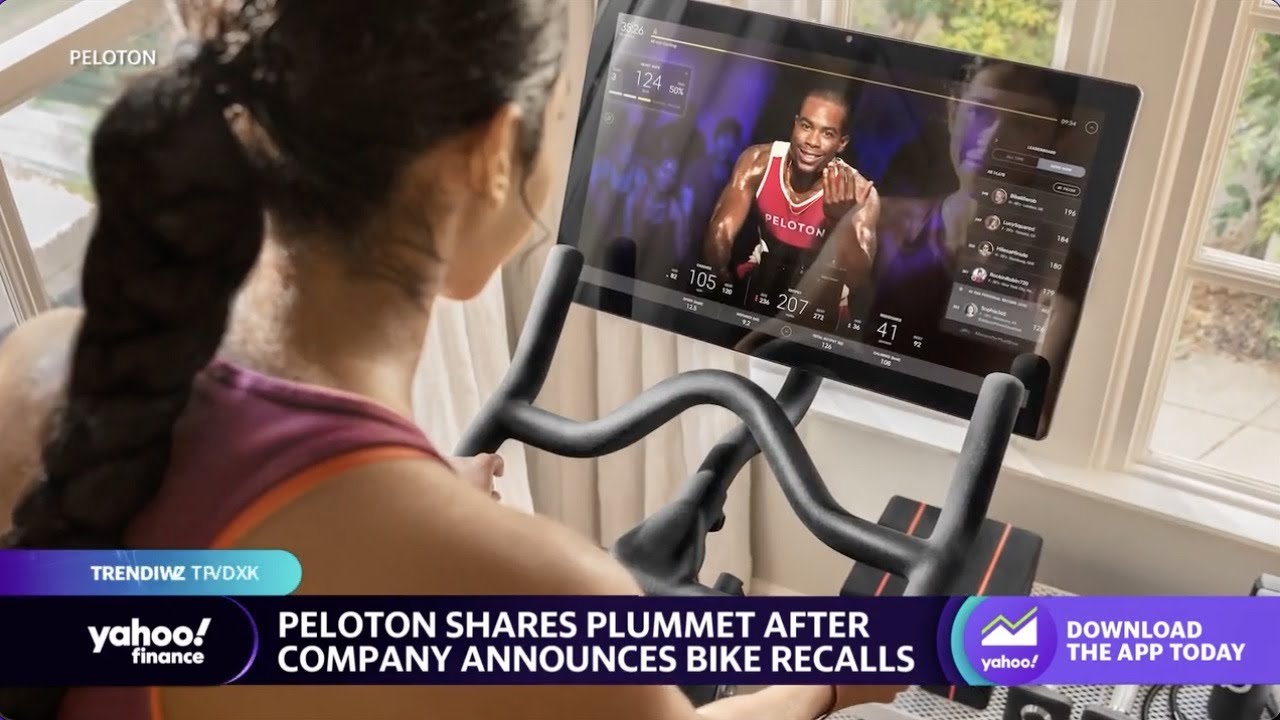 Peloton stock falls after recalls tied to faulty bike seats - The ...