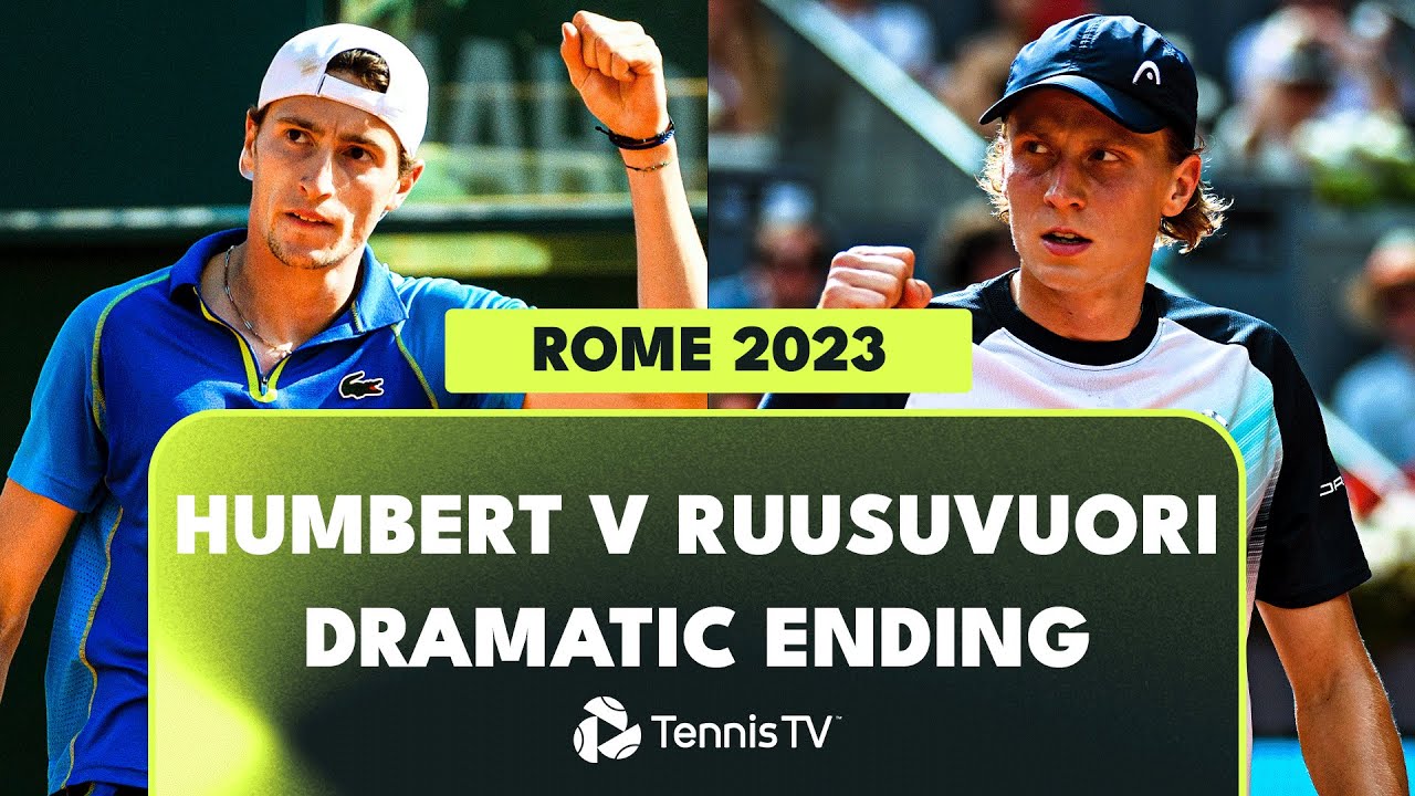 Ugo Humbert vs Emil Ruusuvuori DRAMATIC End | Rome 2023 Highlights ...