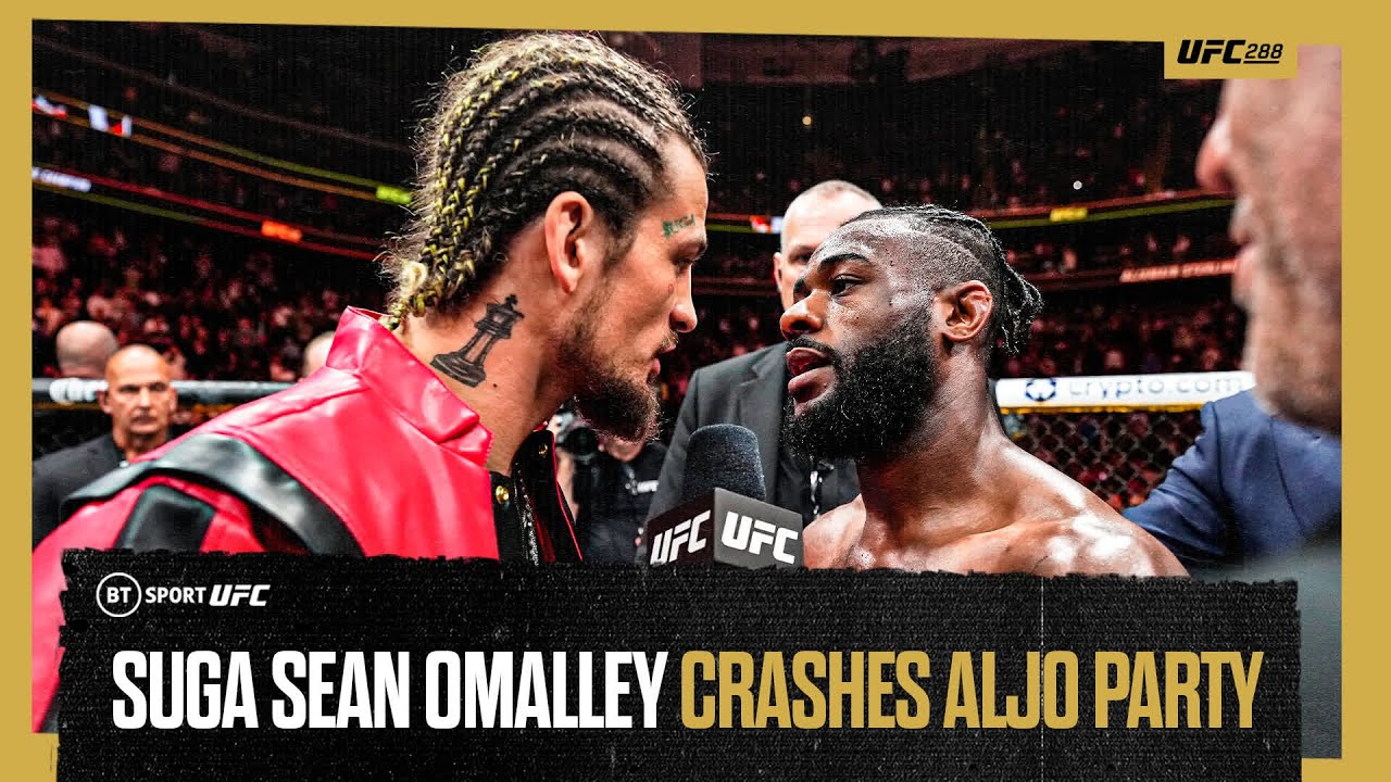 Suga Sean O'Malley storms UFC Octagon to crash the party | #UFC288 ...