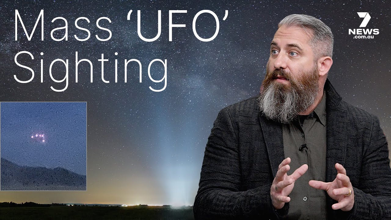 Mass 'UFO' sighting caught on camera in California | Jeremy Corbell Interview | 7NEWS - The ...