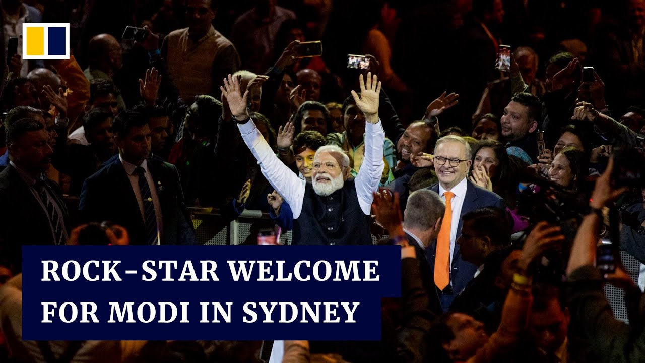 Indian PM Modi receives rare, rock-star welcome in Australia - The ...