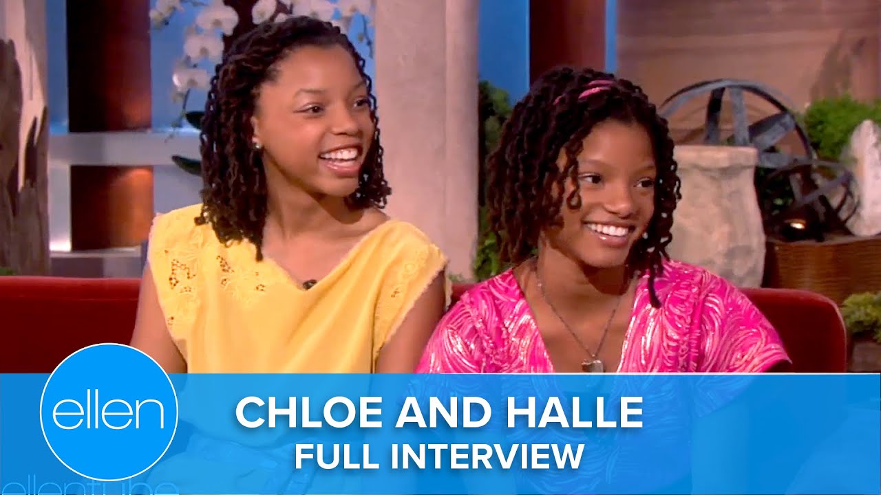 Chloe and Halle Bailey's First Appearance on The Ellen Show (Full ...