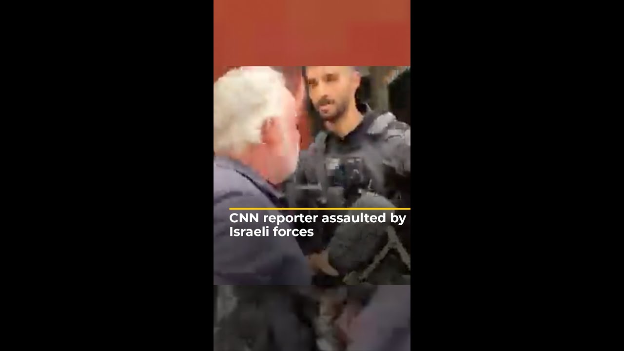 CNN reporter pushed and assaulted by Israeli forces | AJ #shorts - The ...